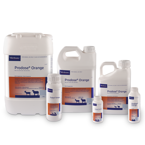 Prodose® Orange | Dewormer for Goats and Sheep | Virbac South Africa